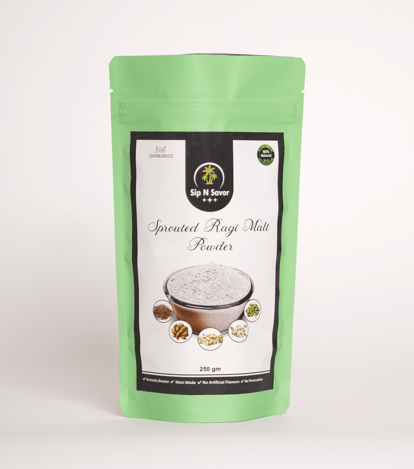 Sprouted Ragi Malt Powder – Sip n Savor